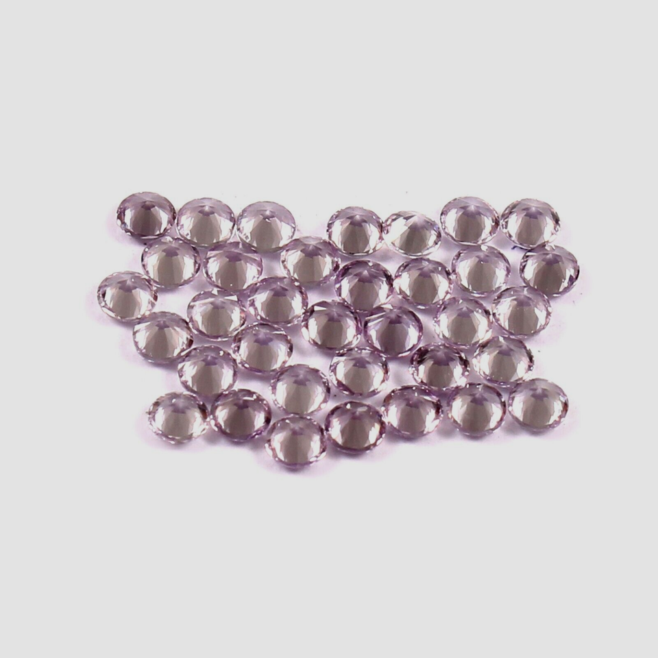 AAA Natural Ceylon Violet Spinel Loose Round Gemstone Cut Lot - 10 Pcs ...