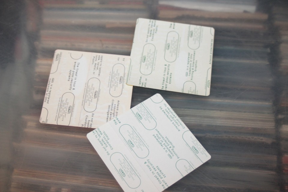 David Lee Roth - 3x Unused Backstage Pass FREE POSTAGE - van Halen | eBay