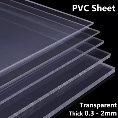 Transparent PVC Sheet Plate Thick 0.3mm-2mm Plastic Panel Hard ...