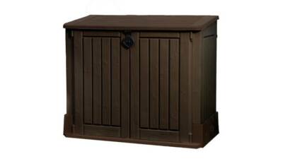 Keter Store It Out Midi 880L Garden Storage Box- Brown | eBay