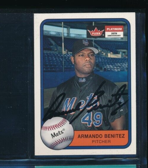 2001 Fleer Platinum #102 Armando Benitez Mets Signed Autograph (GP15 ...