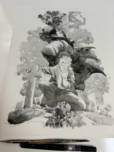 SPAWN SAM AND TWITCH ORIGINAL COMIC COVER ART | eBay