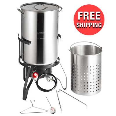 Outdoor Steamer Cookers Outdoor Deep Fryer Barton Propane 30 Qt.