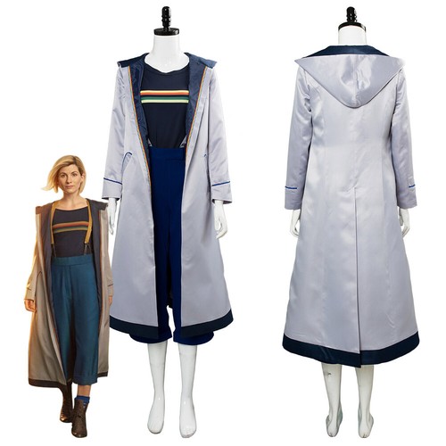 Dr.Who Season 11 the 13th Doctor Jodie Outfit Coat Cosplay Costume ...