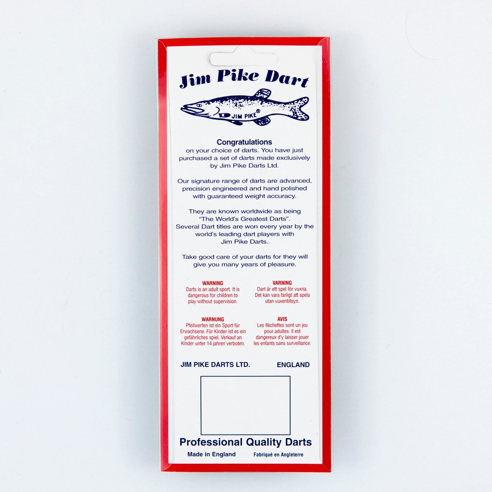 Classic Signature Jim Pike 30g Brass Steel Tip Dart Set by Jim Pike ...