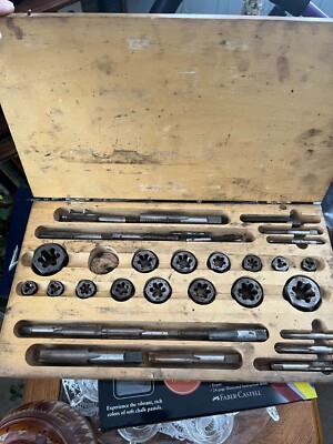 Vintage Tap And Die Set In Original Wooden Case | eBay
