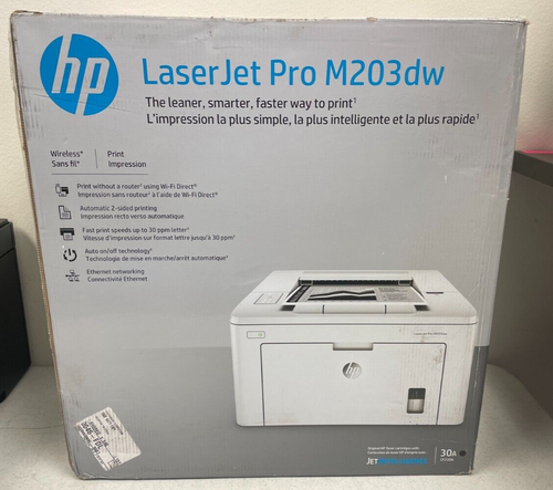 New HP LaserJet Pro M203dw Wireless Laser Printer | eBay