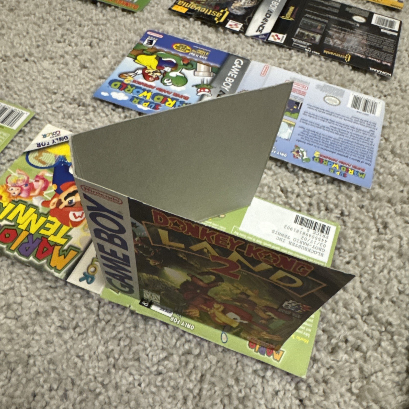 Nntendo Game Boy, Color, Advance, Blockbuster CUT Game Boxes Only ...