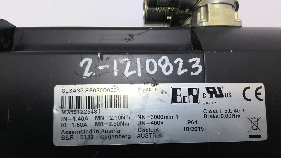 B&R 8LSA35.EB030D000-3 3000RPM 400V Ac Servo Motor | eBay