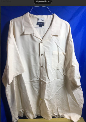 Men's Indygo Smith Ivory Short Sleeve Dress Shirt Size 4XB | eBay