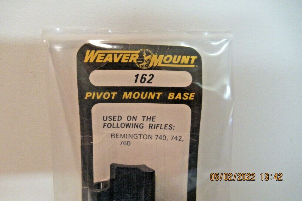 Weaver 162 Pivot Mount Scope Base - Remington 740, 742, 760 | eBay