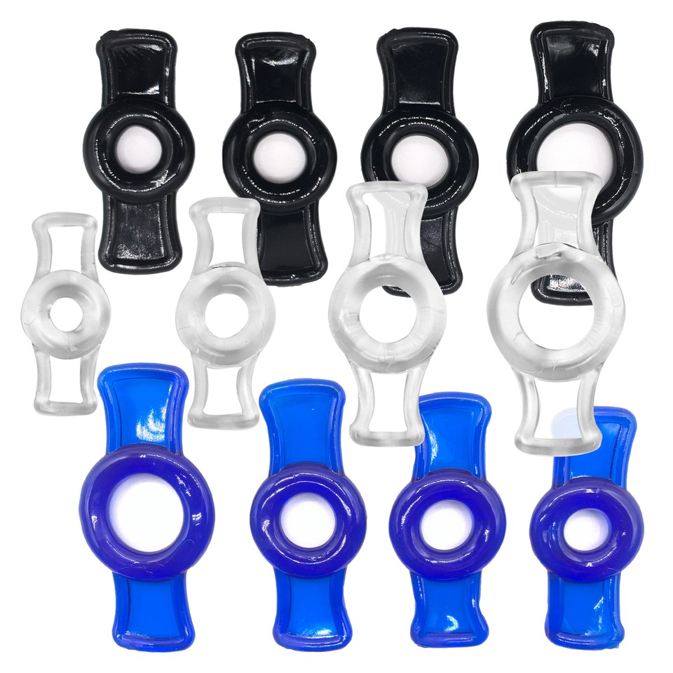 LeLuv Constriction Rings 4-Pack Clear Stretchy Universal for Vacuum ...