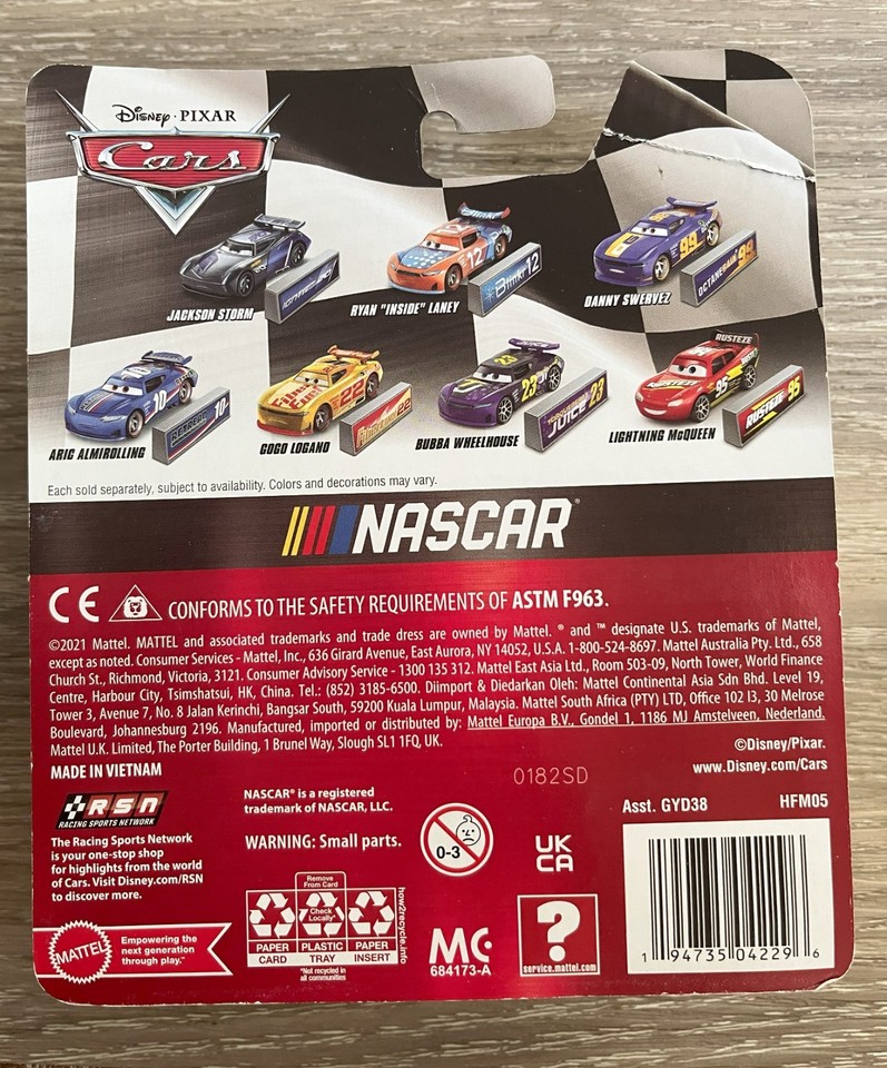 DISNEY PIXAR CARS Rowdy Busch Next Gen HTB Racer diecast 1:55 | eBay