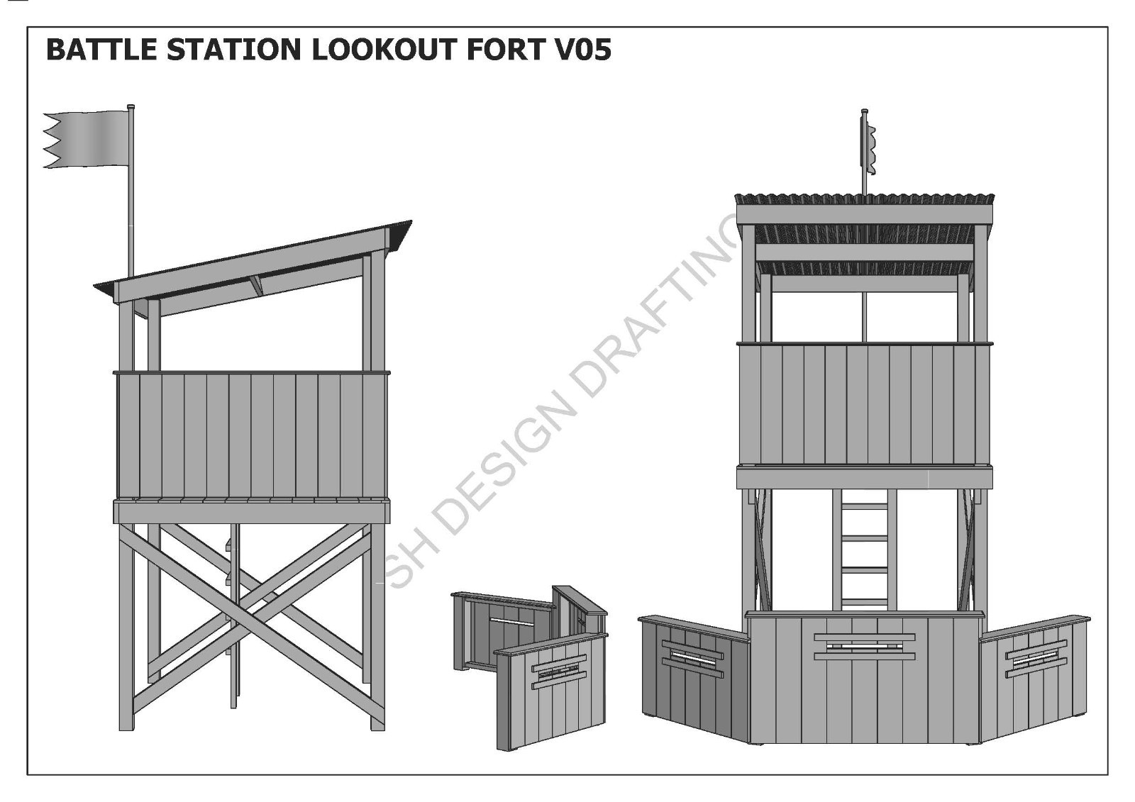 TREE HOUSE / CUBBY HOUSE / COMBAT FORT - Build With Ya Kids - Building ...