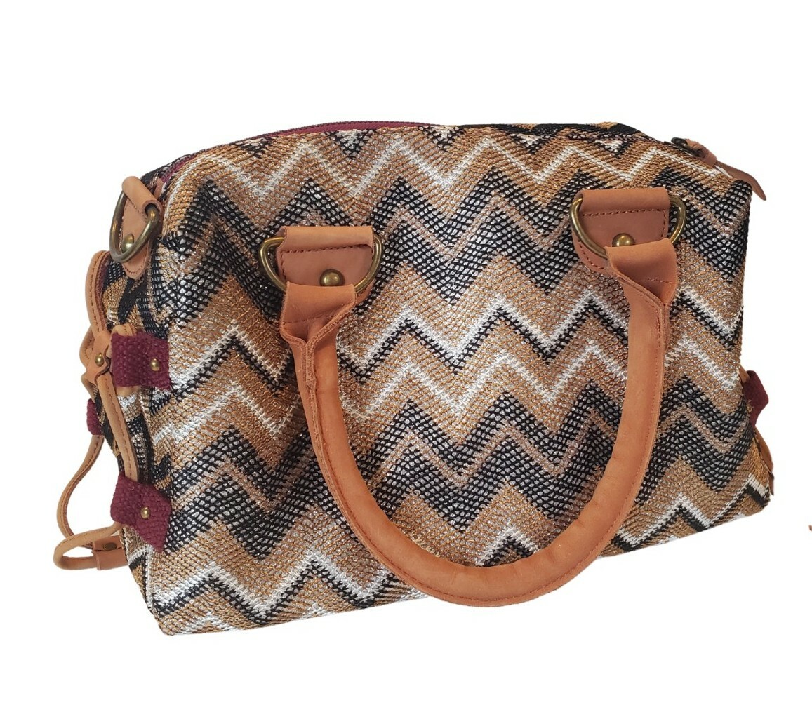 Anthropologie Miss Albright Ikat Simmer Chevron Leath… - Gem