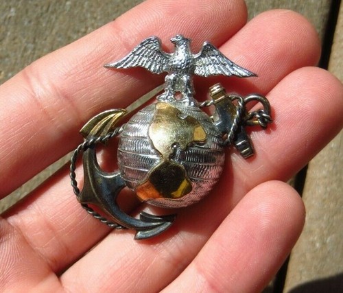 ANTIQUE WWI-WWII USMC UNITED STATES MARINE CORPS OFFICERS EGA HAT ...