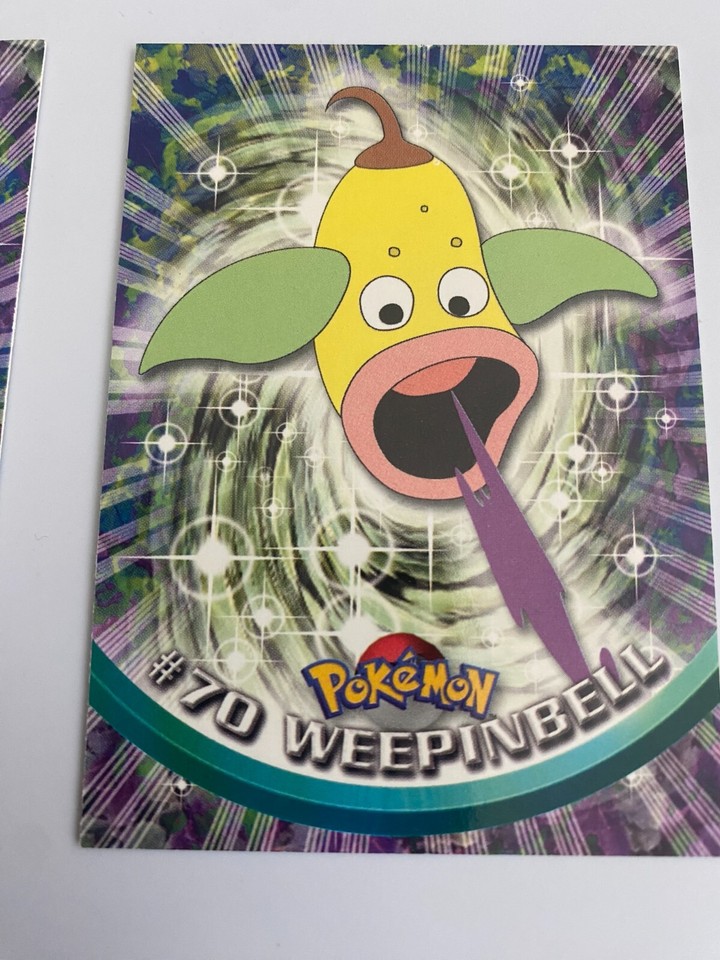 Lot of 3 Vintage Topps Pokémon Cards Bellsprout Weepinbell Victreebel ...