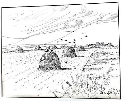 Original Pen & Ink - Tom Roche - Noted Irish Artist | eBay