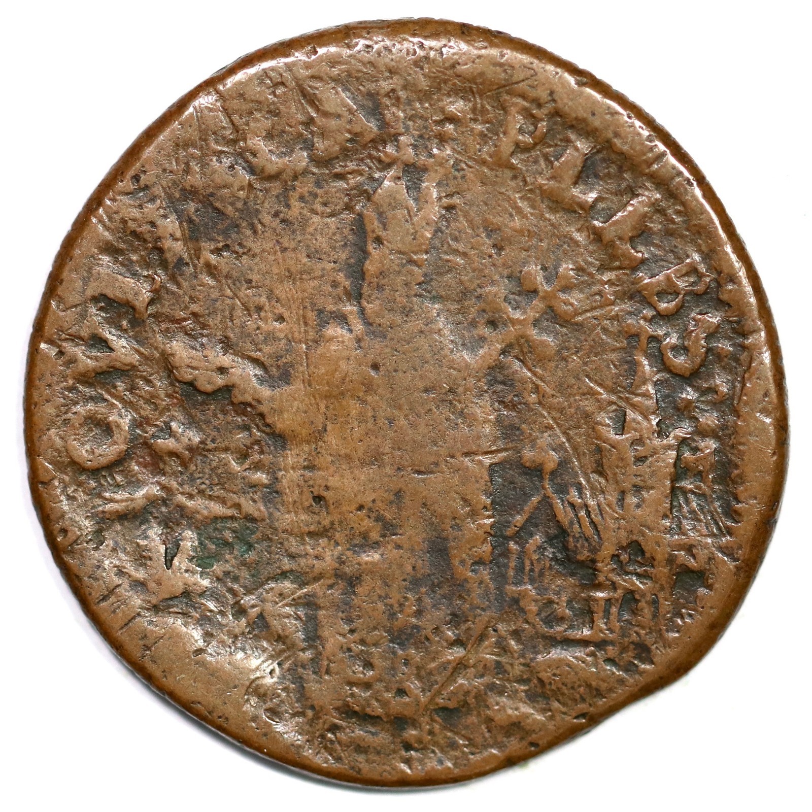 (c. 1670) St. Patrick's Farthing Colonial Copper Coin | eBay