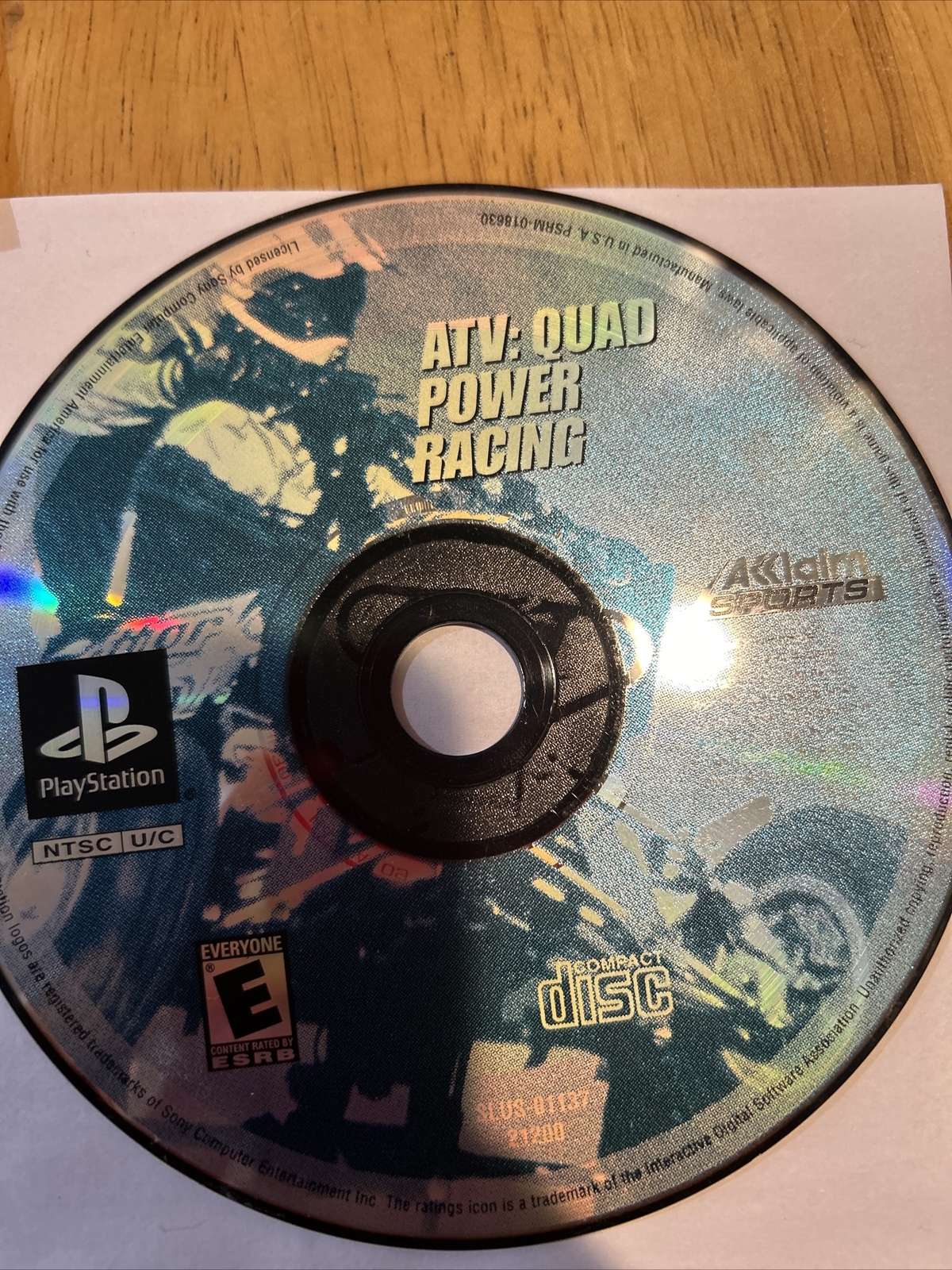 ATV Quad Power Racing (Sony PlayStation 1, PS1) Tested W/Pic, Disc Only ...