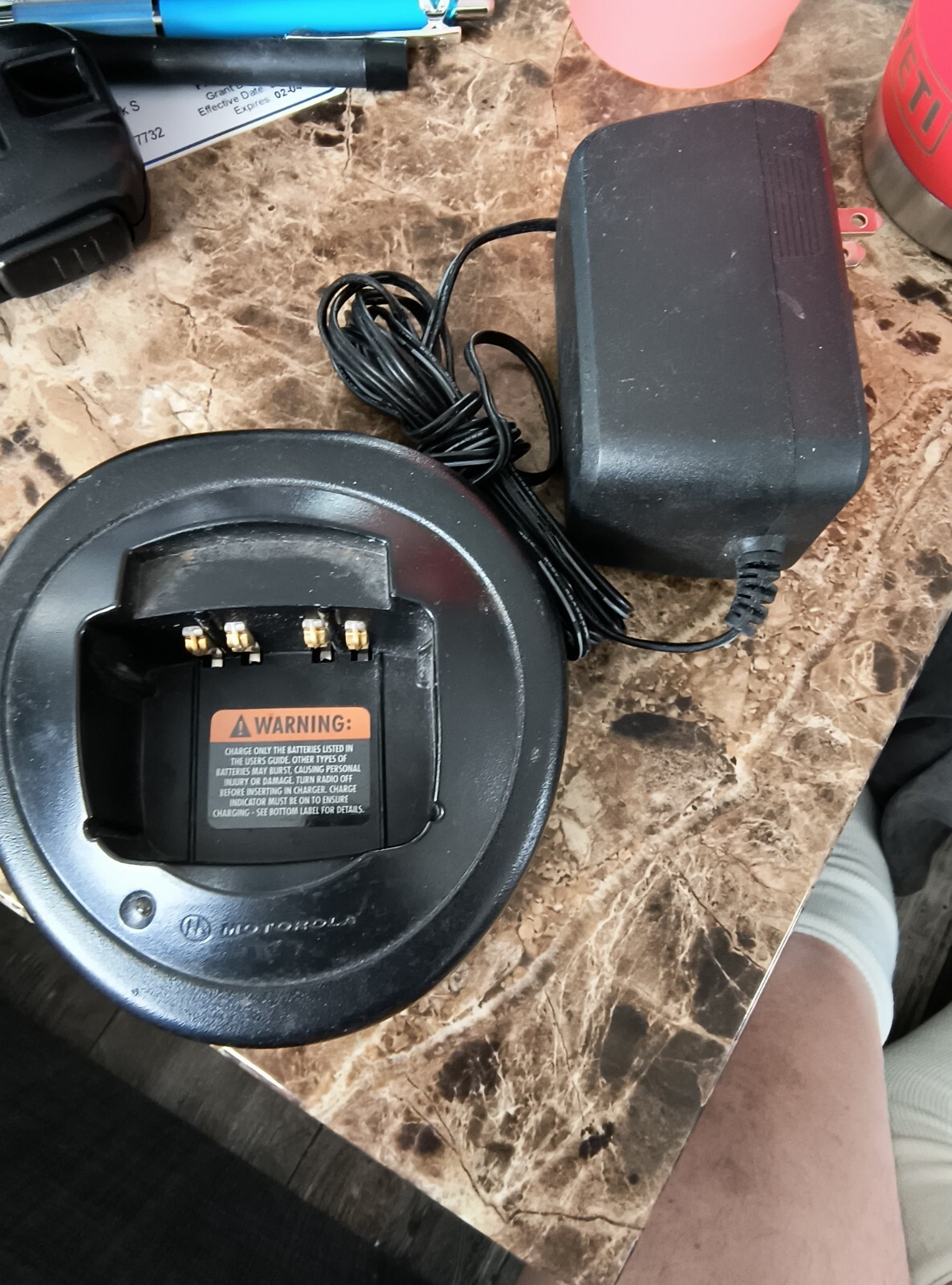 Genuine Motorola HTN9000B For HT750 HT1250 4-Pin Rapid Single Charger ...