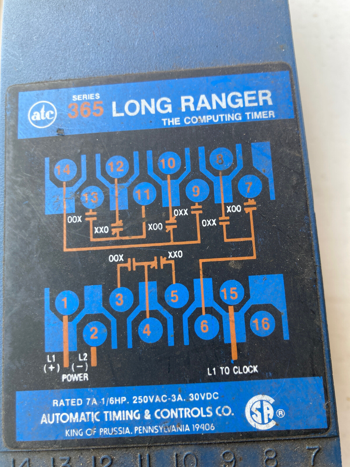 ATC 365 LONG RANGE TIMER 60 SECONDS PANEL MOUNT USED TESTED | eBay