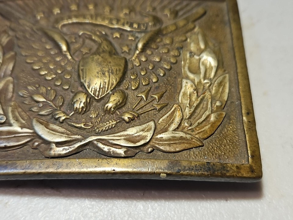 Rare US Army Eagle Civil War officers Sword Plate Belt Buckle 20D87 | eBay