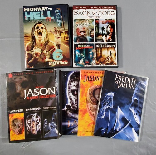 Horror Slasher 13 Film 5 DVD Lot, Jason Collection, Highway To Hell ...