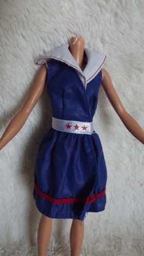 Barbie My First Easy On Fashions 1985 #2119 Nautical Sailor Dress | eBay