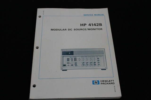 HP 4142b Modular DC Source Monitor Service Manual | eBay