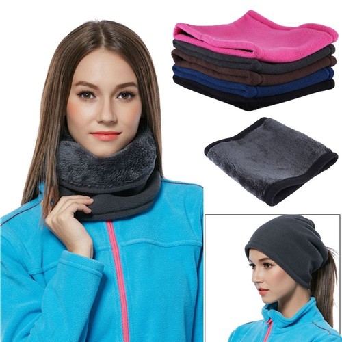 Thermal Warm Neck Scarf Winter Warm Neck Warmer Beanie Thick Shawl | eBay