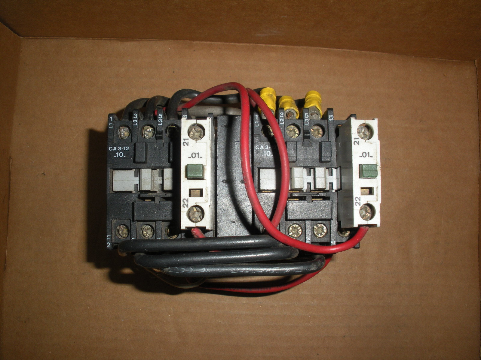 Sprecher + Schuh reversing contactor CA3-12-10 24vdc coils mechanical ...
