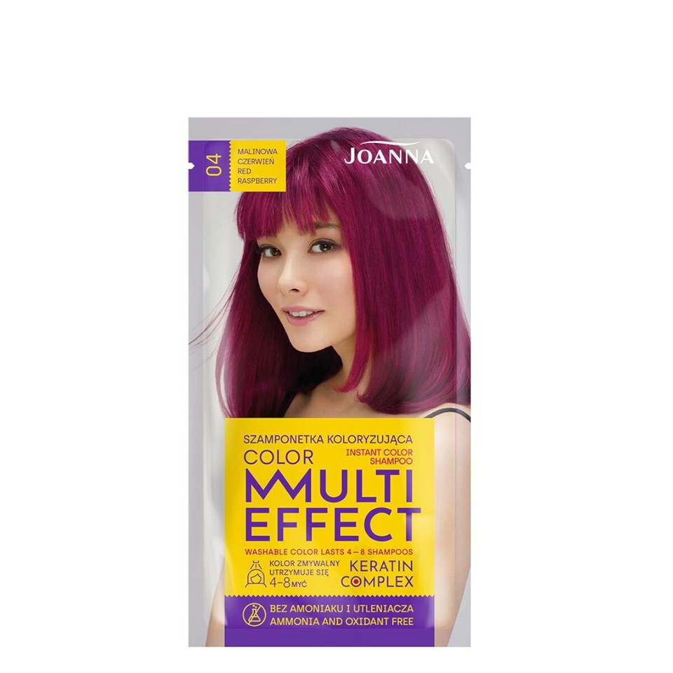 Joanna Multi Effect Hair Colour Shampoo Dye Sachet 4 to 8 Washes ...