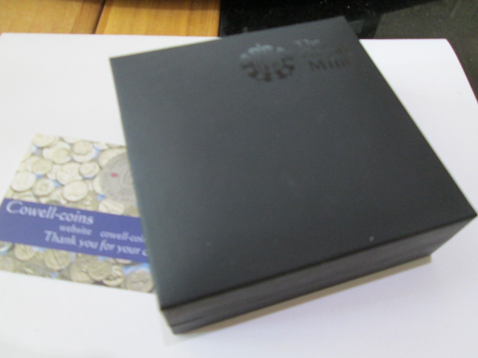 Coin Boxes various types Black Velvet or Cherry Wooden for all coins up ...