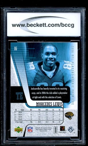 2006 Upper Deck NFL Players Rookie Premiere - Marcedes Lewis #16 (RC ...