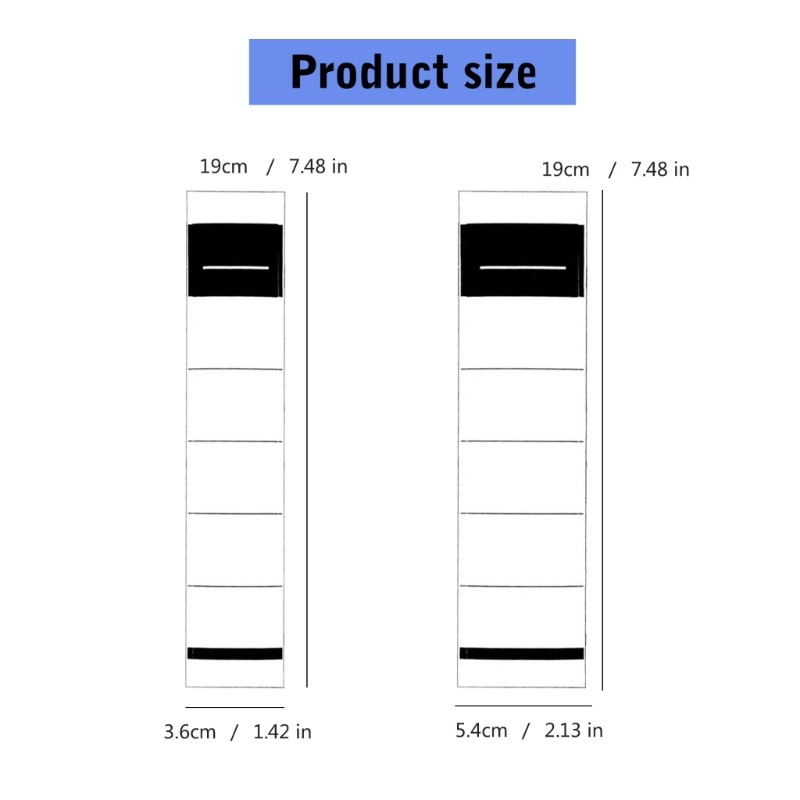 100Pcs Folder Label for Narrow Office Binders Self Adhesive Folder ...