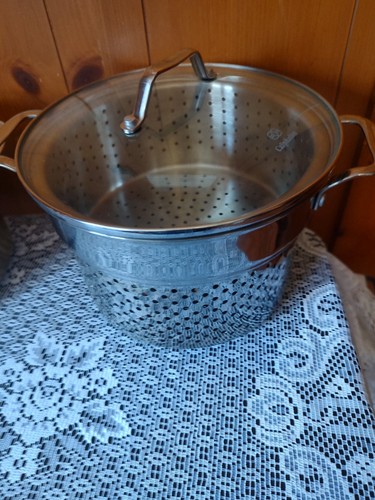 Calphalon stainless steel 8 qt. Stock Pot #8608 With Lid and Steam ...