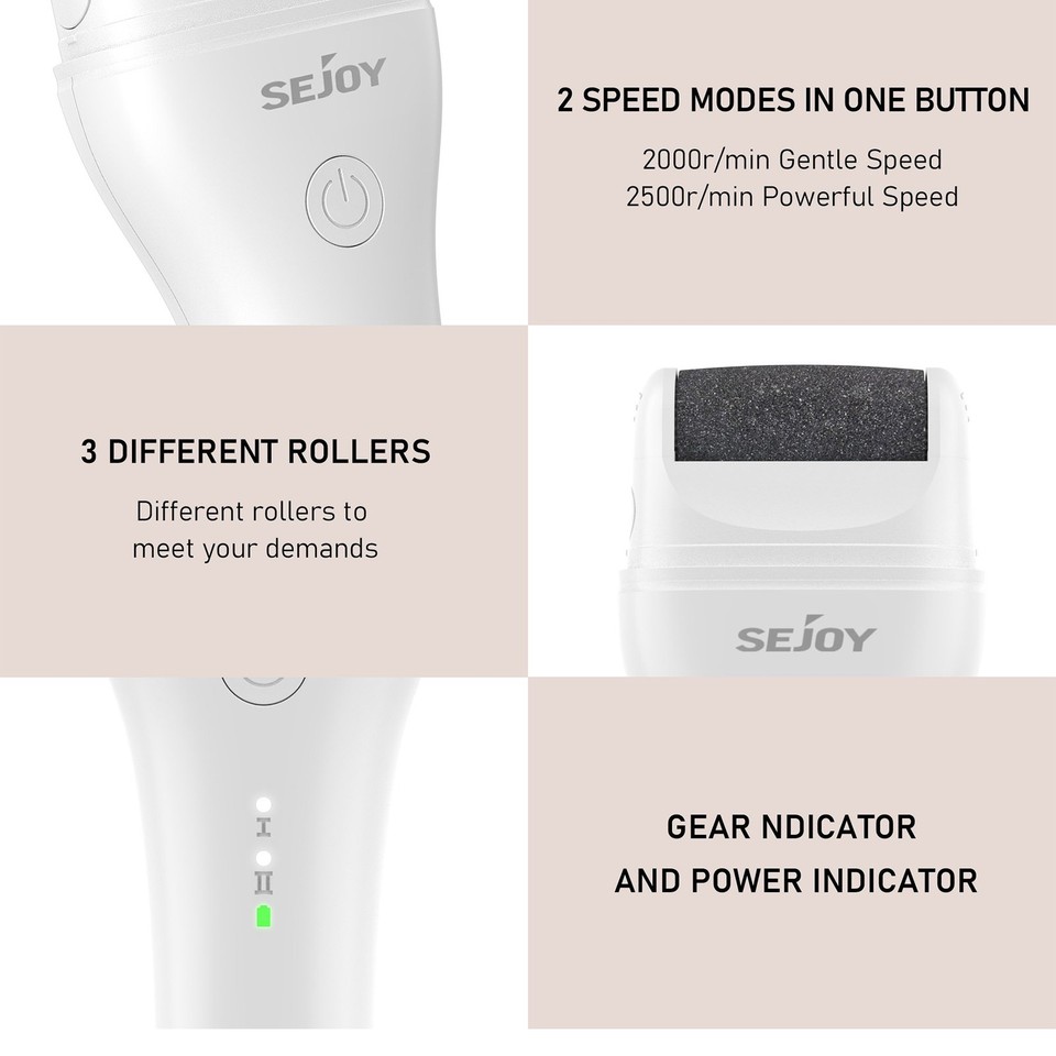 Electric Callus Remover Foot Sander Rough Feet Rechargeable Dead Skin ...