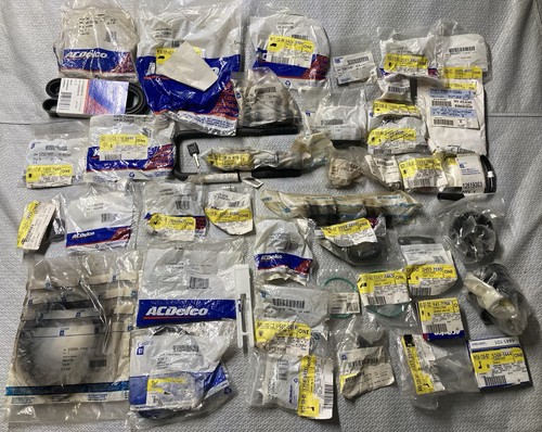 LARGE GENERAL MOTORS GM AC DELCO GENUINE OEM NEW PART LOT OF RANDOM NOS ...
