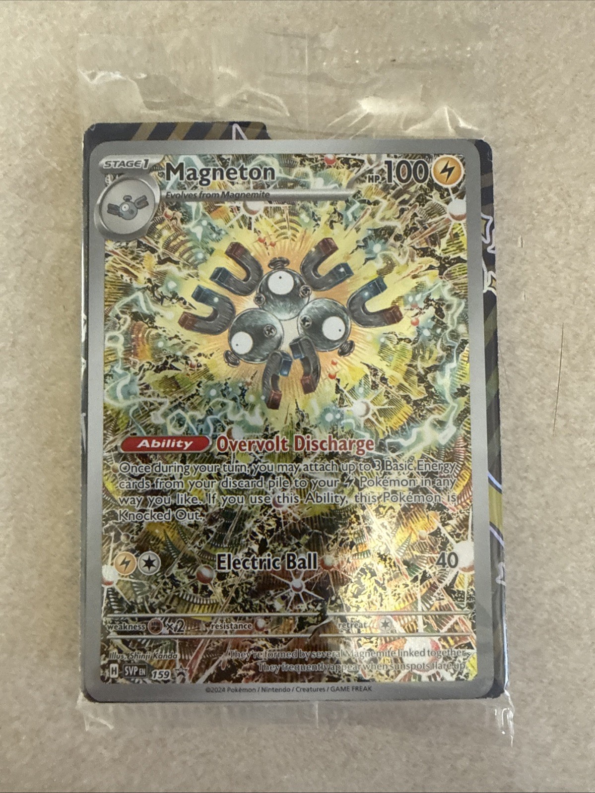 Pokemon ETB: Surging Sparks Magneton Promo Sealed MINT U.S Seller | eBay