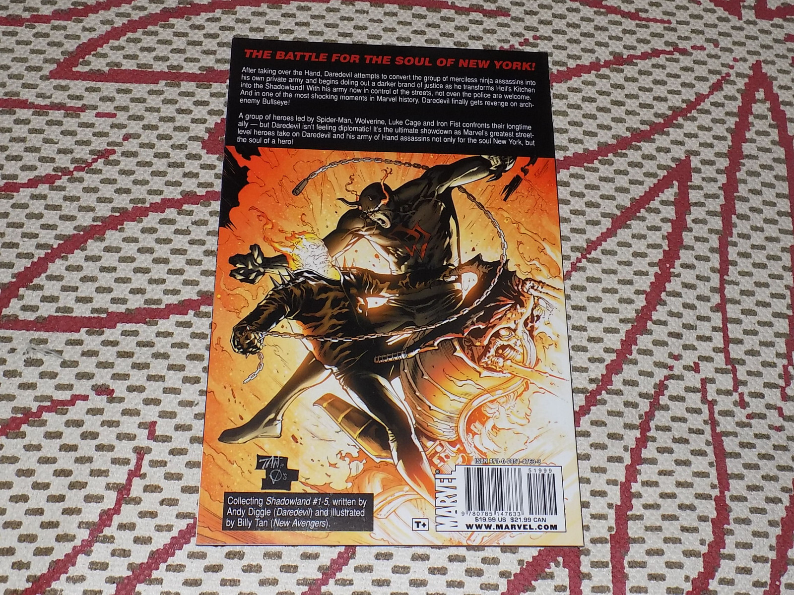 SHADOWLAND, MARVEL COMICS, TRADE PAPERBACK, TPB, DAREDEVIL, NEAR MINT ...