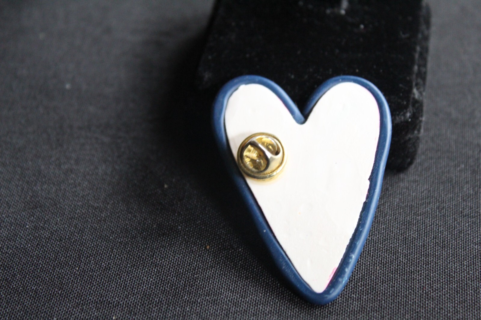 Artist Made Polymer Clay American Flag Heart Pin | eBay