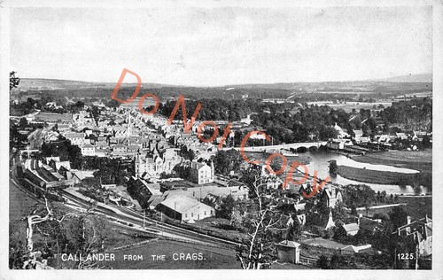 Callander from the Crags Stirlingshire Postcard (E113) | eBay