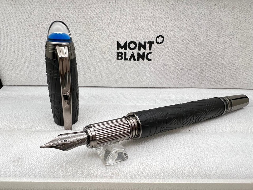 Awesome Montblanc StarWalker Space Blue Precious Metal{Empty Ink ...