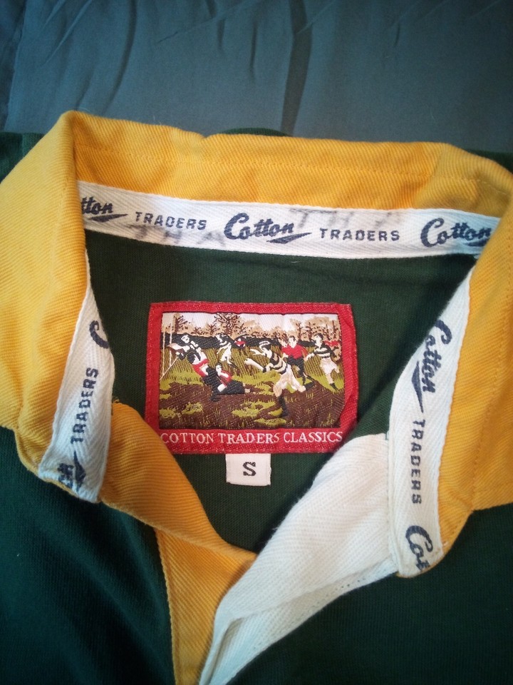 Vintage 90s Cotton Traders South Africa Springboks Rugby Shirt Jersey ...