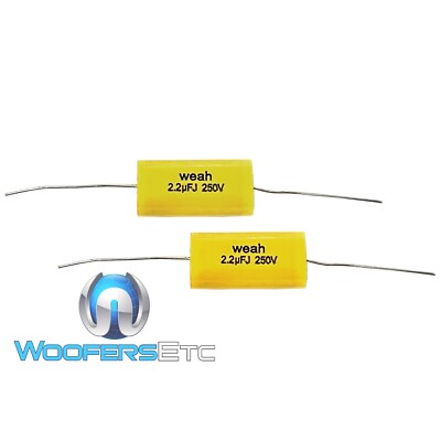PAIR YELLOW BASS BLOCKERS 2.2 FOR TWEETERS CAR AUDIO STEREO SPEAKERS ...