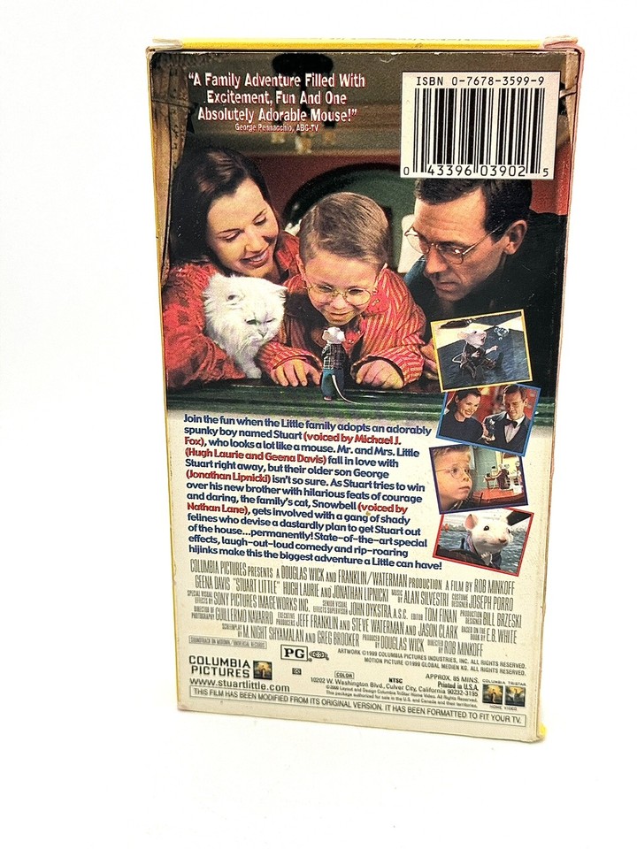 Stuart Little (VHS, 2000, Slipsleeve, Closed Captioned, Sealed ...