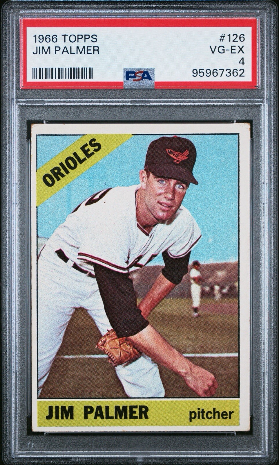 1966 Topps #126 Jim Palmer Rookie RC PSA 4 VG-EX Baltimore Orioles HOF ...