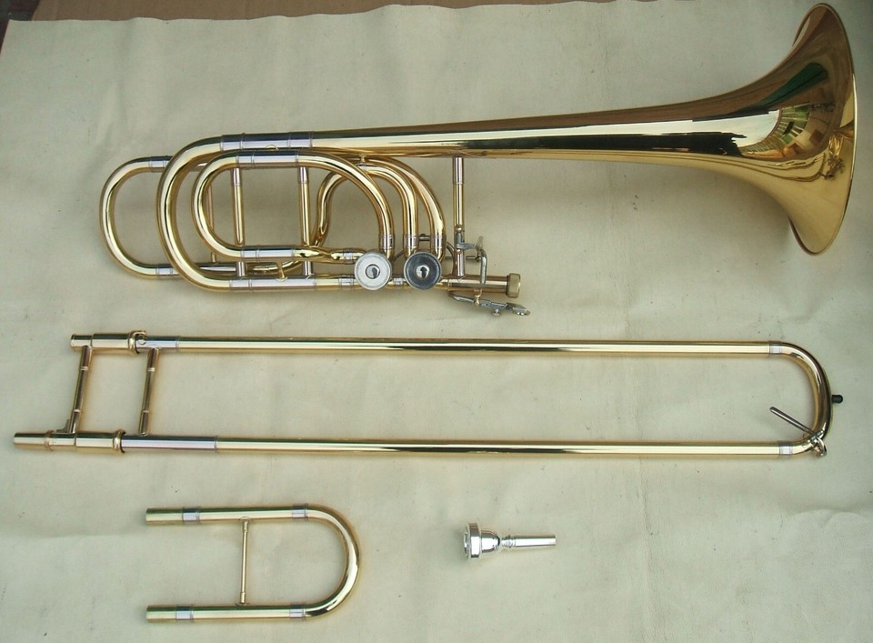 Funion Advanced Tuning Bass Trombone Kit Bb/F/Eb/G/D Key Brass Body ...