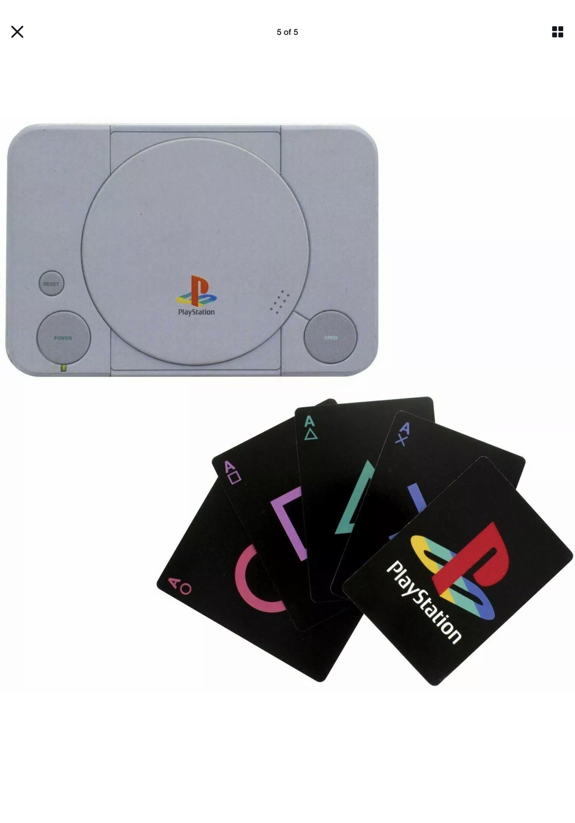 🌹 Playstation Playing Cards & Tin Shaped As Game Console. | eBay